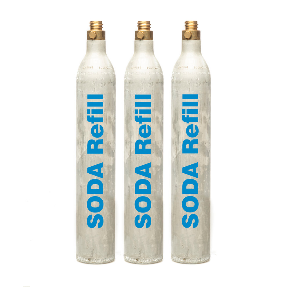 60l CO2 Refill - 3 Cylinders, Sodastream, Aarke, Philips, Quooker ...
